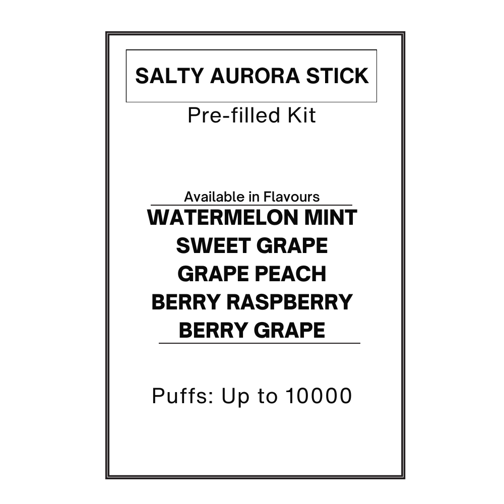 Salty AURORA STICK Pre-filled Kit - Vape | Shosha AU