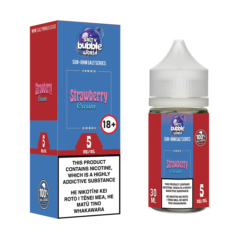 Strawberry Cream Sub-Ohm Nicotine Salt E-liquid | Shosha AU
