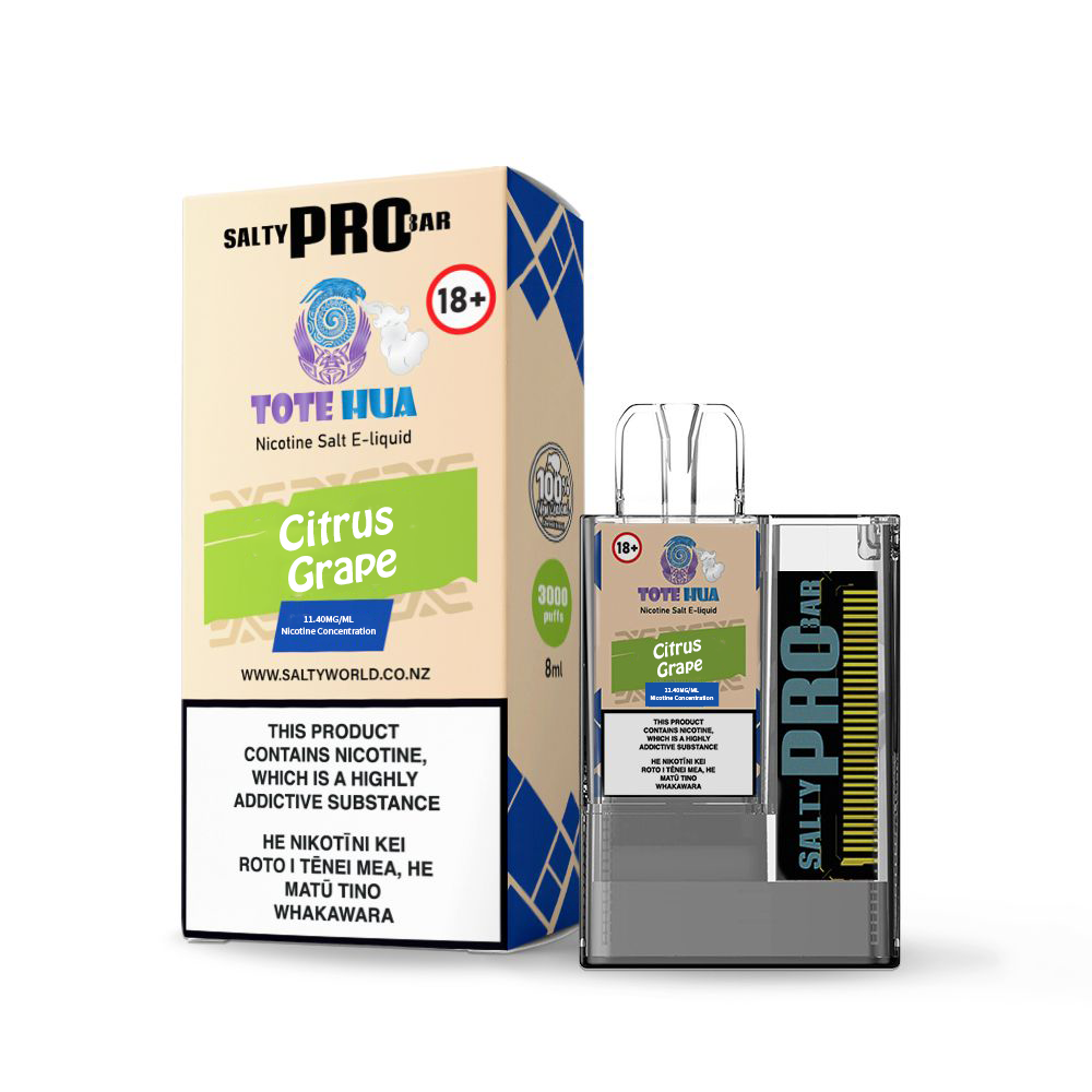 Citrus Grape -Salty Pro Bar Disposable Vape - Vape | Shosha AU