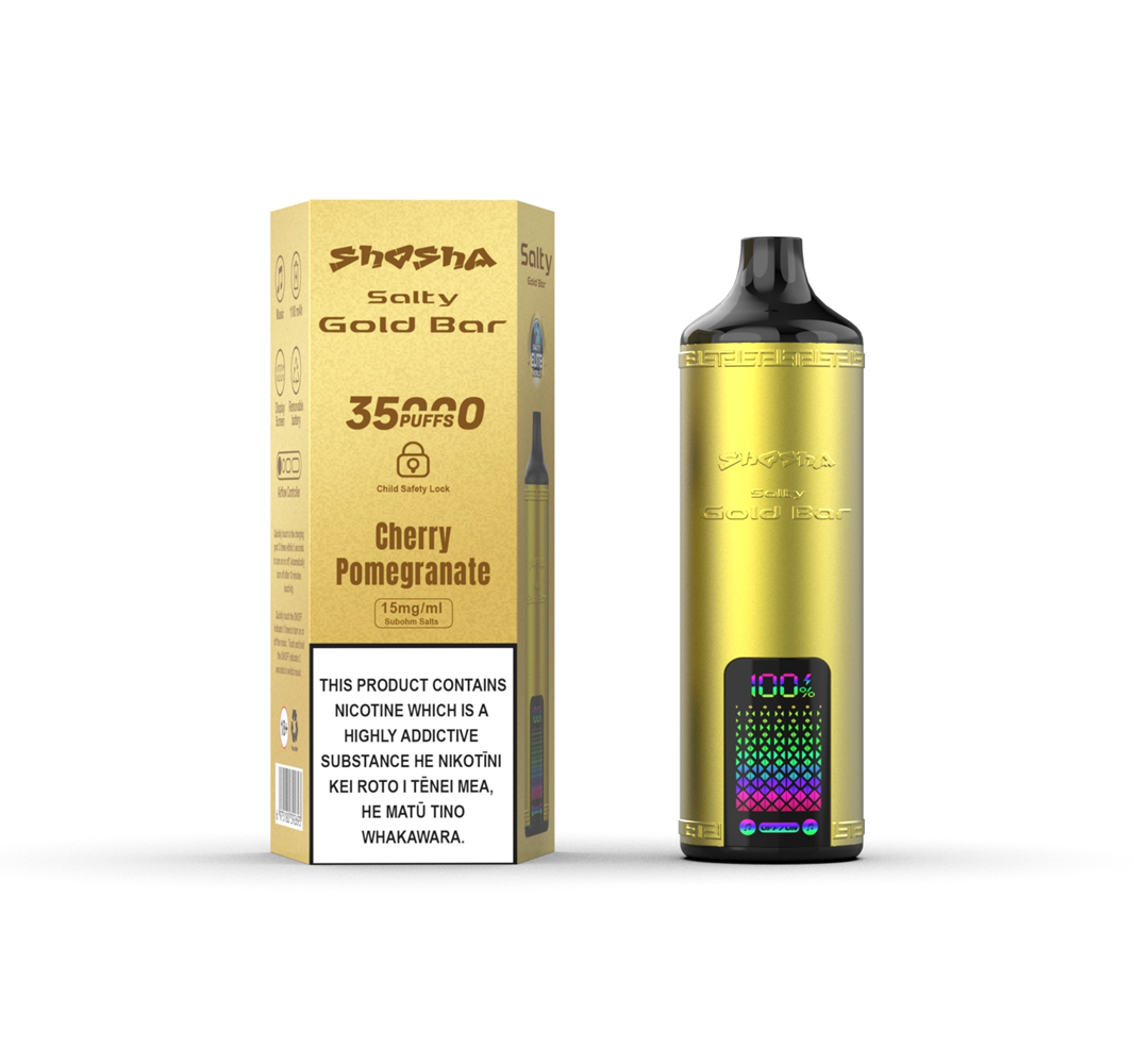 Cherry Pomegranate -Salty GOLD Bar Pre-filled Kit 15mg/mL - Vape ...