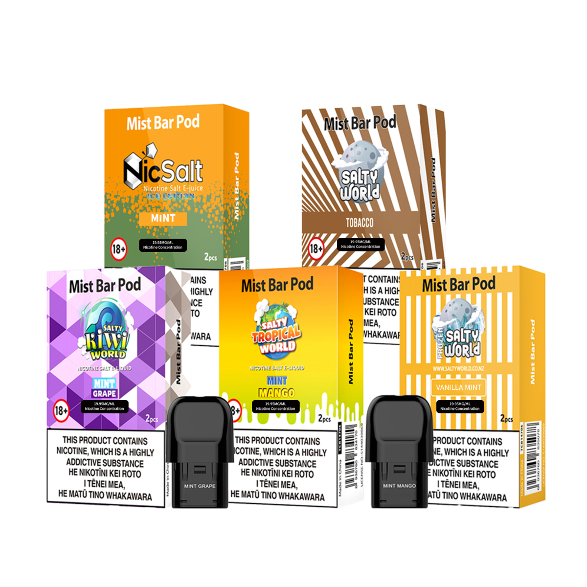 Mist Bar Pre-filled Replacement Pod - Vape | Shosha AU