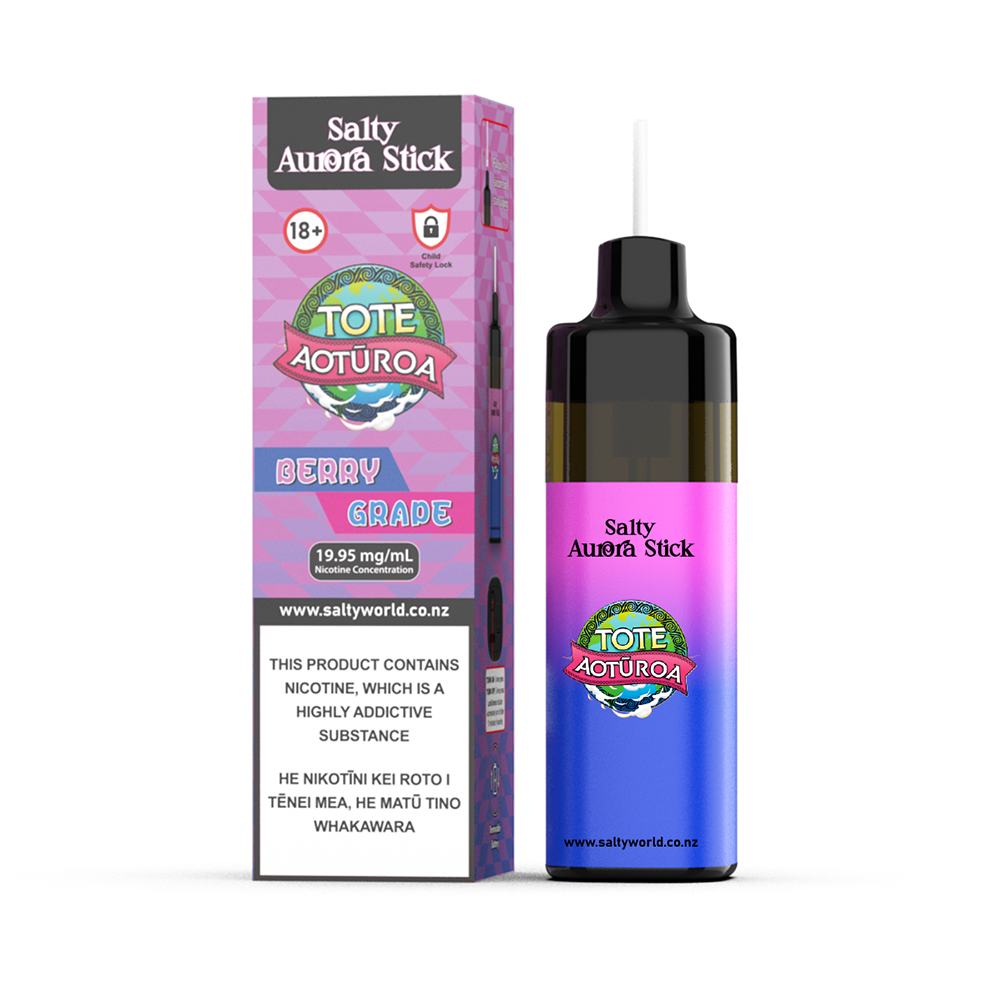Berry Grape -Salty AURORA STICK Disposable Vape - Vape | Shosha AU