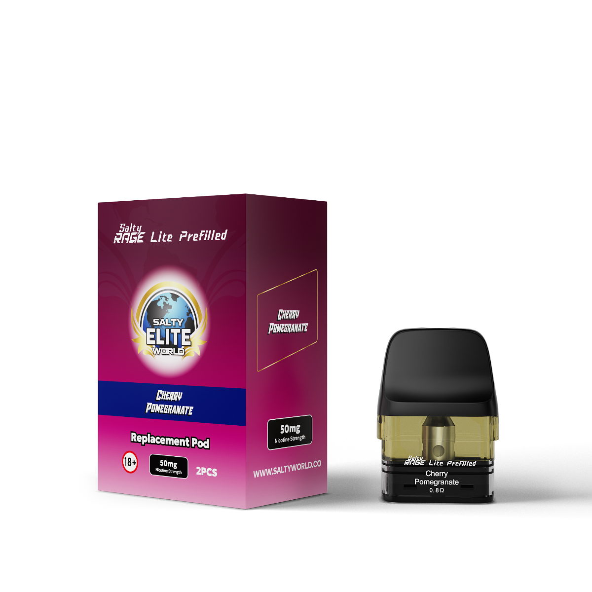 Cherry Pomegranate -Salty Rage Lite Prefilled Pod 2x | 28.5mg/mL - Vape ...