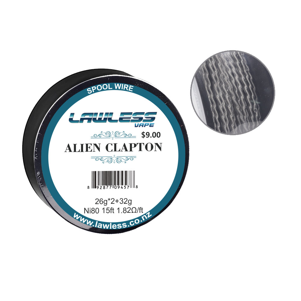 Lawless Alien Clapton Ni80 Wire - Vape | Shosha AU
