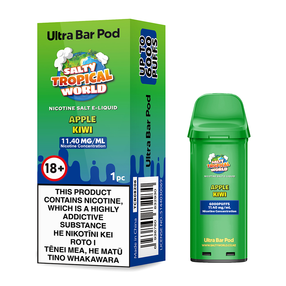 Apple Kiwifruit -Ultra Bar Replacement Pod 11.40mg/ml | Shosha AU