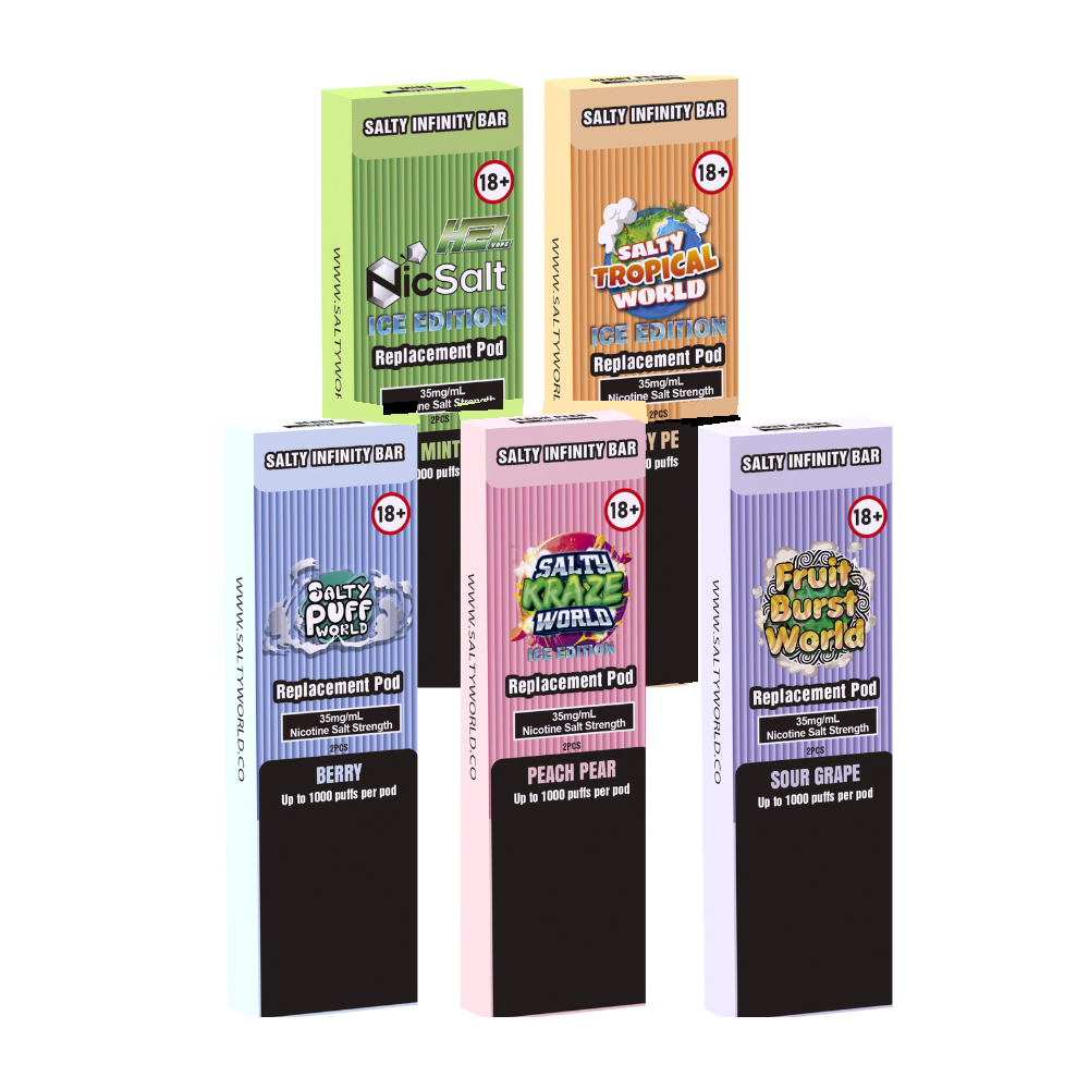 Salty INFINITY Bar Pre-filled Pods -2pk | 19.95mg/mL | Shosha AU